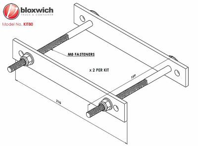 KIT80 Fire Extinguisher Box Fixing Kit