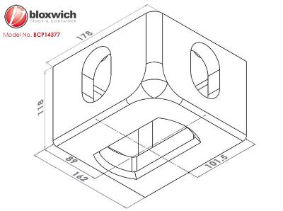 ISO Corner Casting Complete Set (Lower)