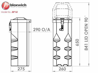 JBF*65 Top Loading Fire Extinguisher Box Large 6kg