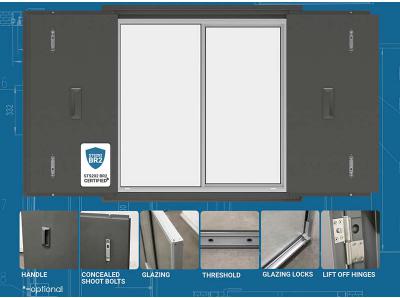 BCP22043 Shipping Container Window Shutter